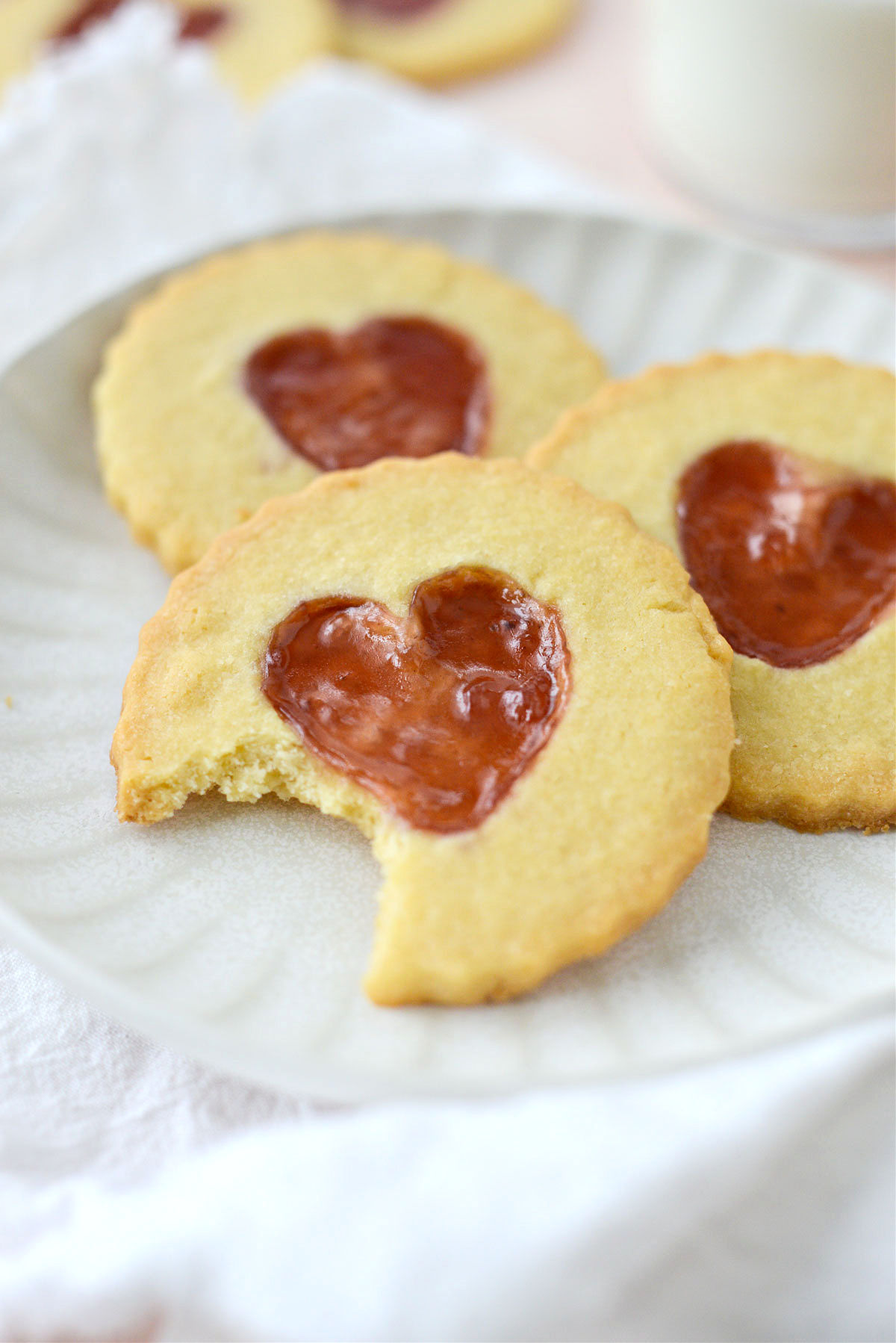 Jam Heart Butter Cookies - Simply Scratch