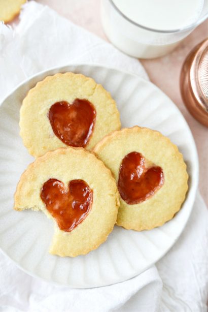Jam Heart Butter Cookies - Simply Scratch