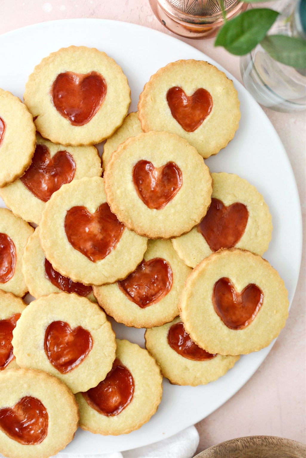 Jam Heart Butter Cookies - Simply Scratch