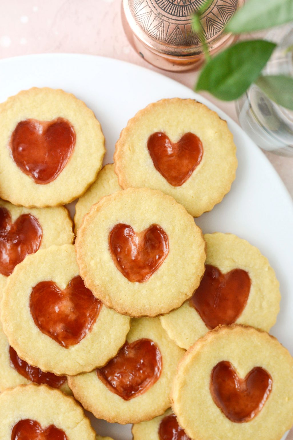 Jam Heart Butter Cookies - Simply Scratch