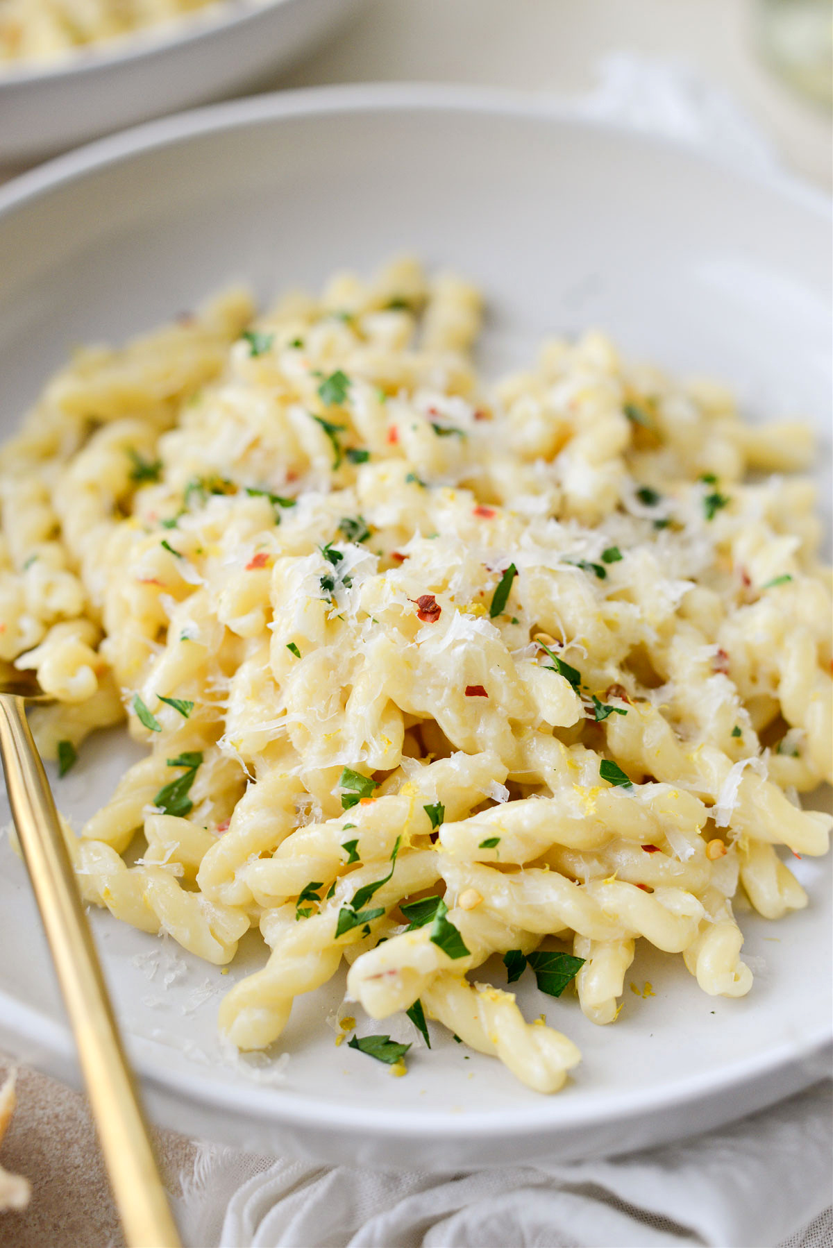 Creamy Lemon Parmesan Pasta - Simply Scratch