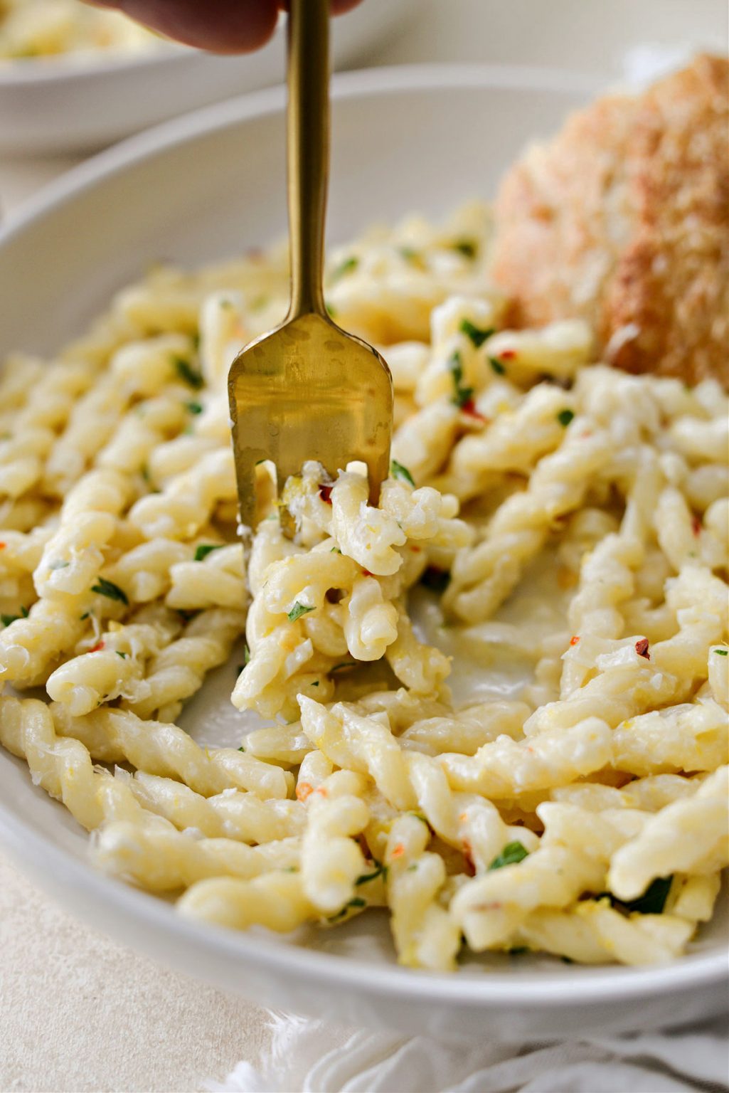 Creamy Lemon Parmesan Pasta - Simply Scratch