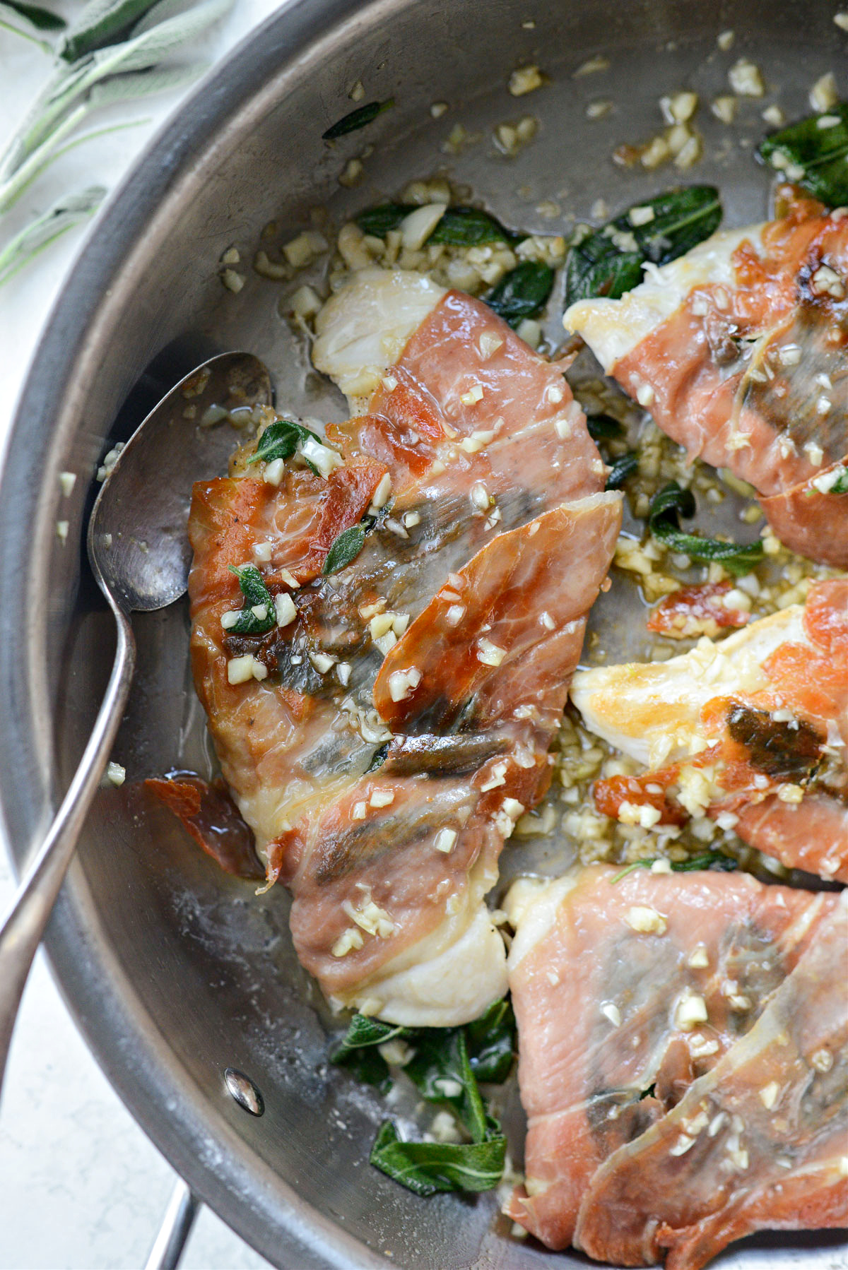 Garlic Prosciutto Sage Chicken - Simply Scratch