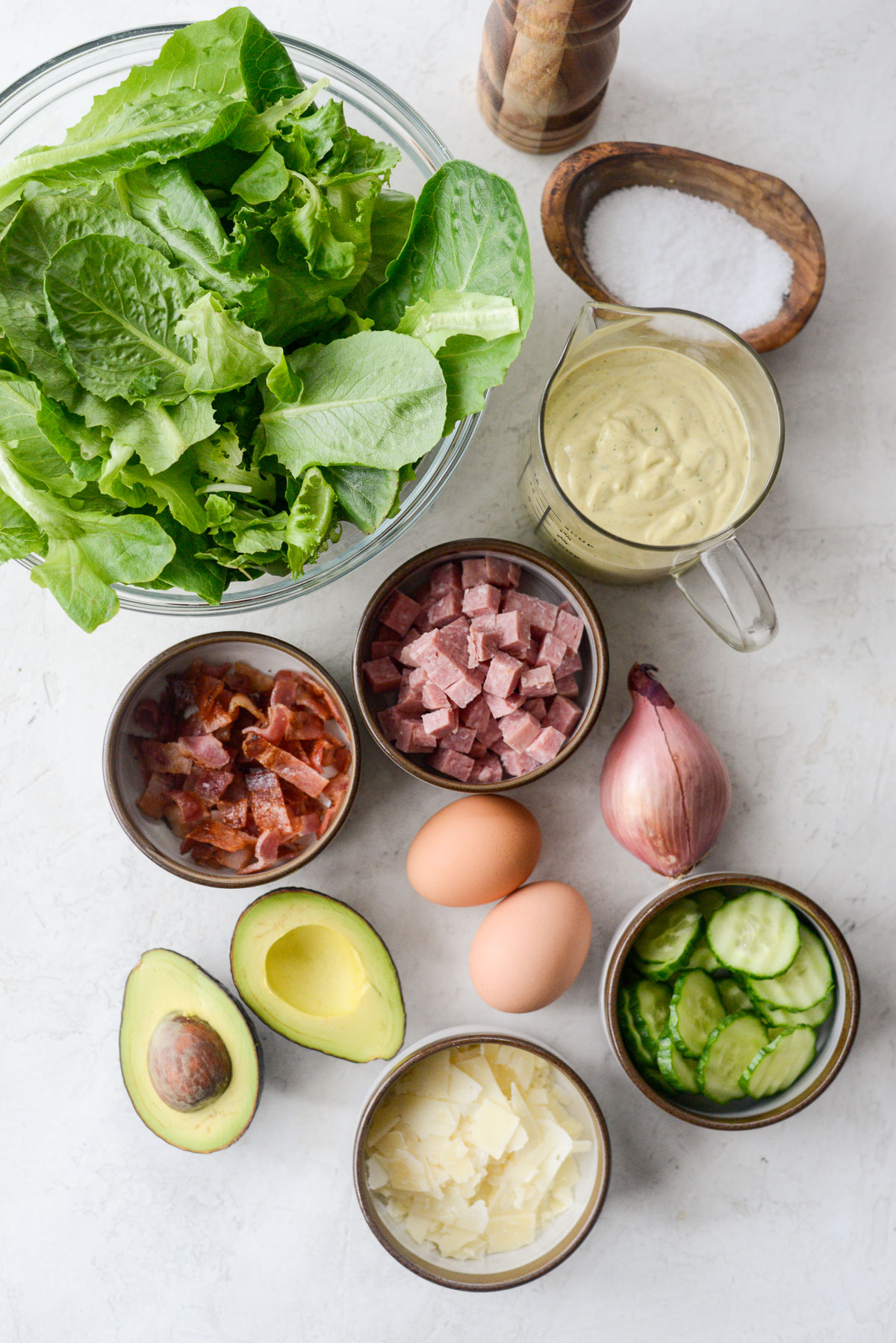 Shoreline Salad with Avocado Ranch Dressing - Simply Scratch