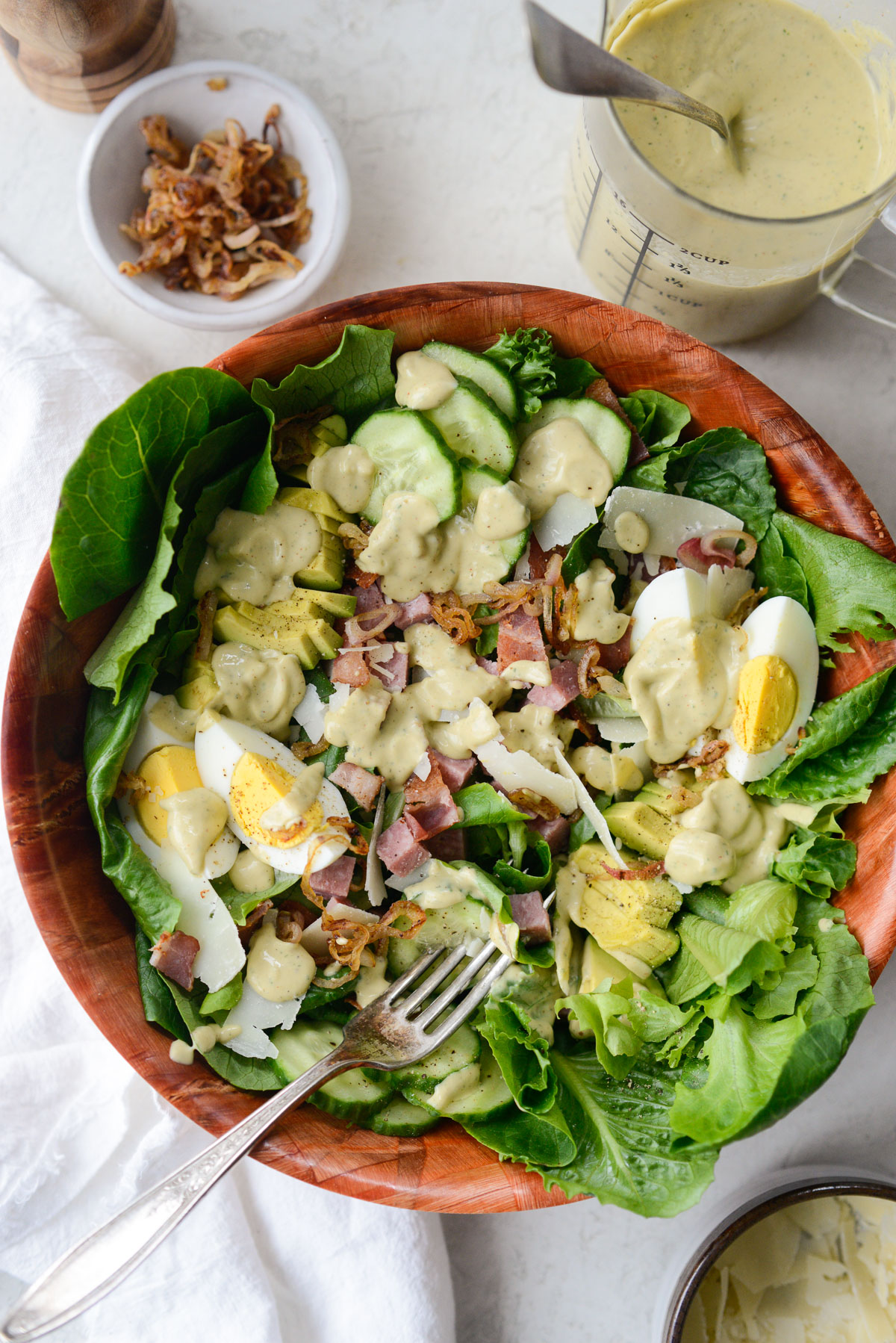 Shoreline Salad with Avocado Ranch Dressing - Simply Scratch