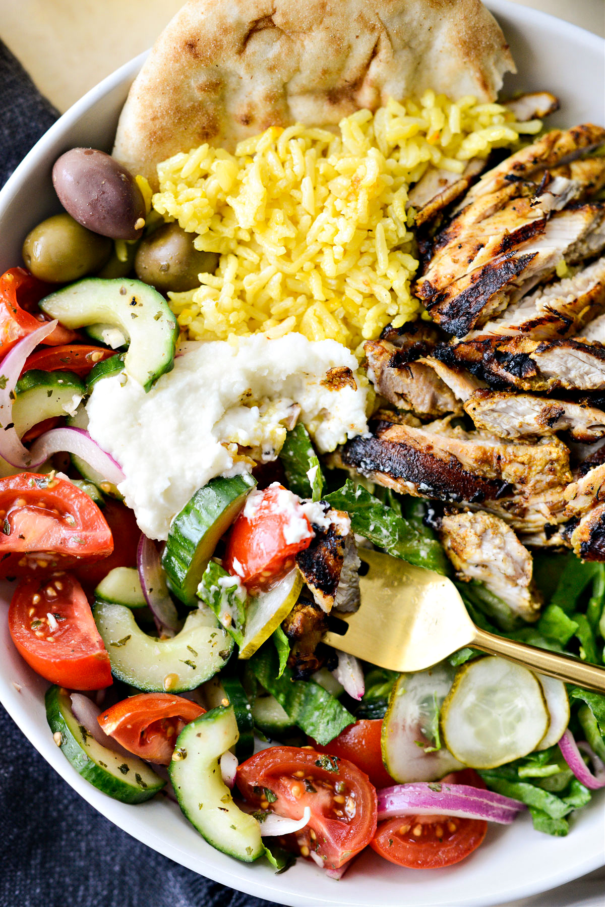 Grilled Chicken Shawarma Bowls - Simply Scratch