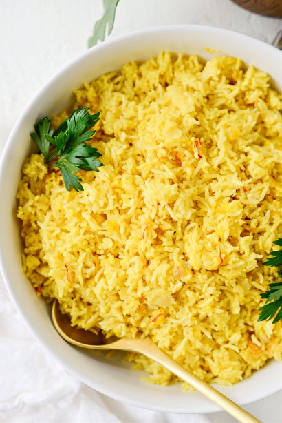 Saffron Rice Recipe - Simply Scratch