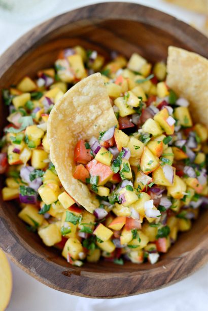 Fresh Peach Salsa - Simply Scratch
