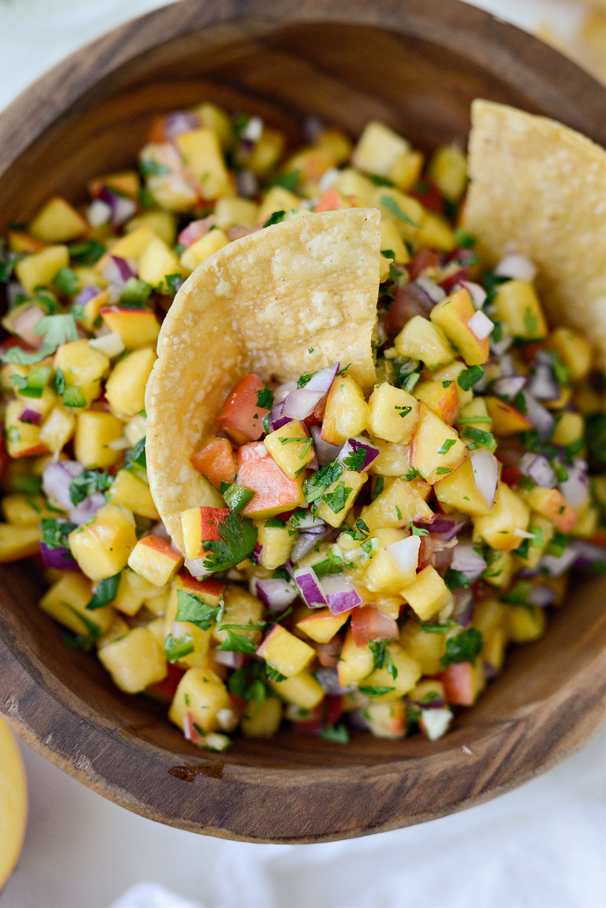 Fresh Peach Salsa - Simply Scratch