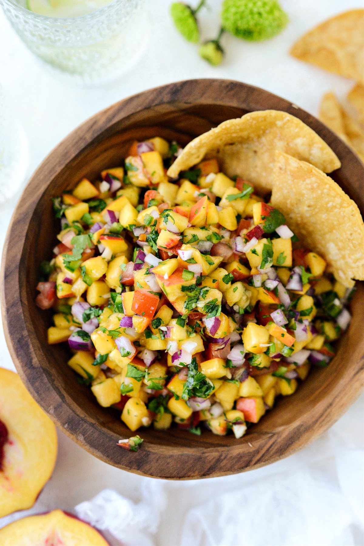 Fresh Peach Salsa - Simply Scratch