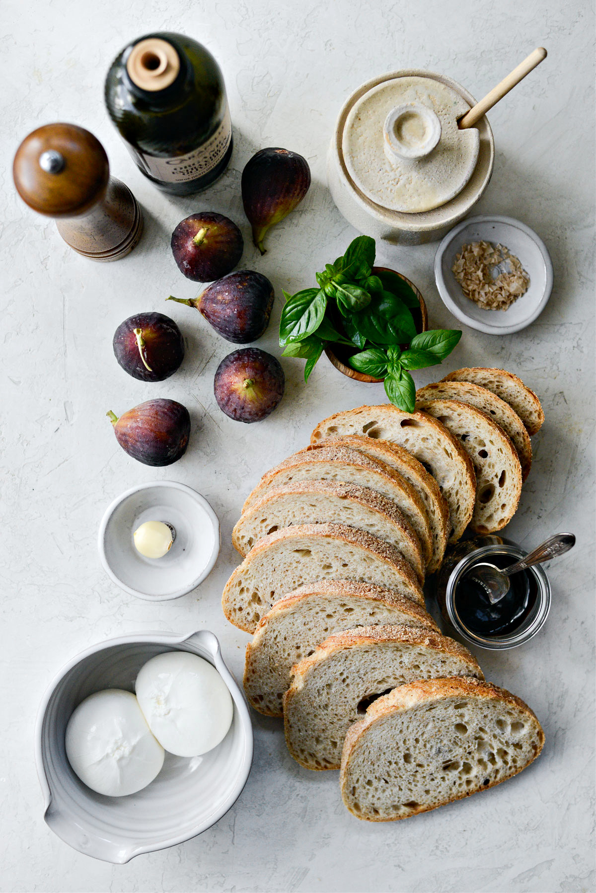 Honey Balsamic Fig and Burrata Crostini - Simply Scratch