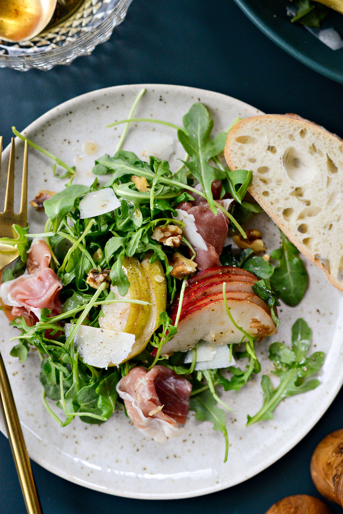 Pear and Prosciutto Arugula Salad - Simply Scratch