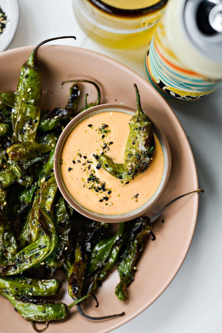 Furikake Blistered Shishito Peppers - Simply Scratch