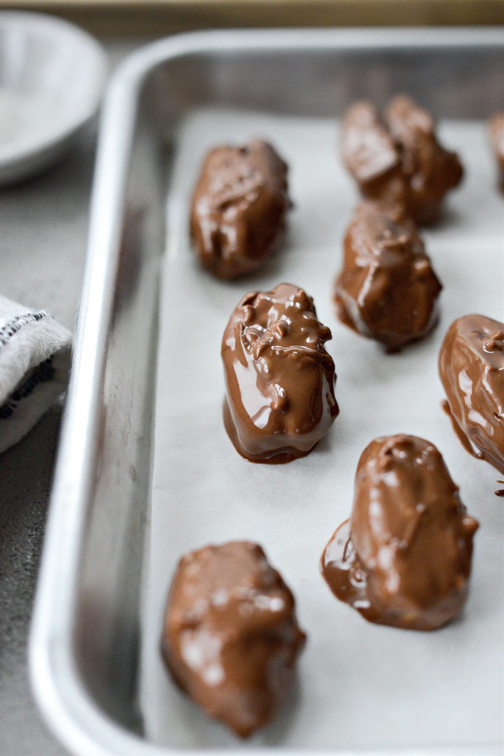 Salted Snickers Stuffed Dates - Simply Scratch