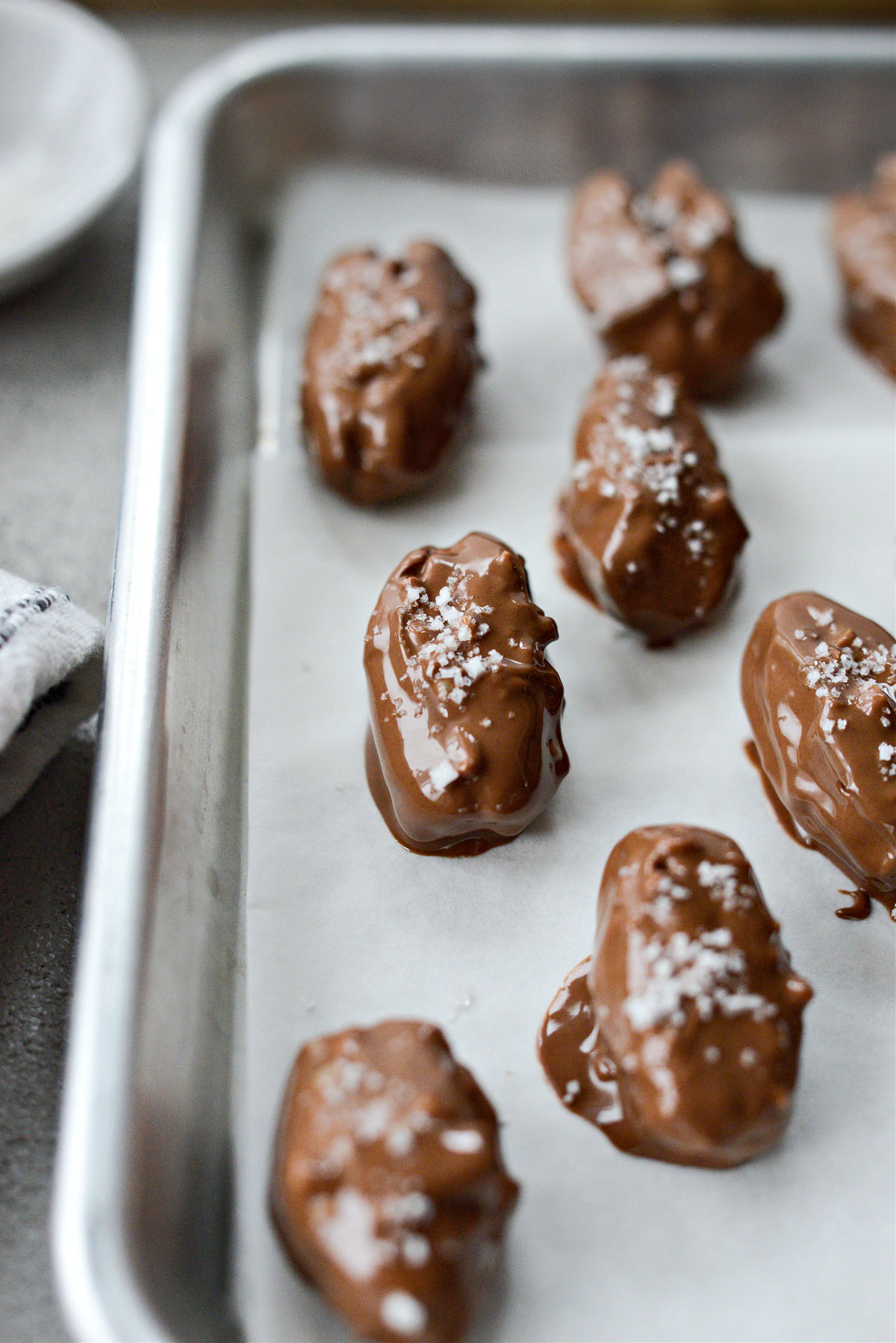 Salted Snickers Stuffed Dates - Simply Scratch