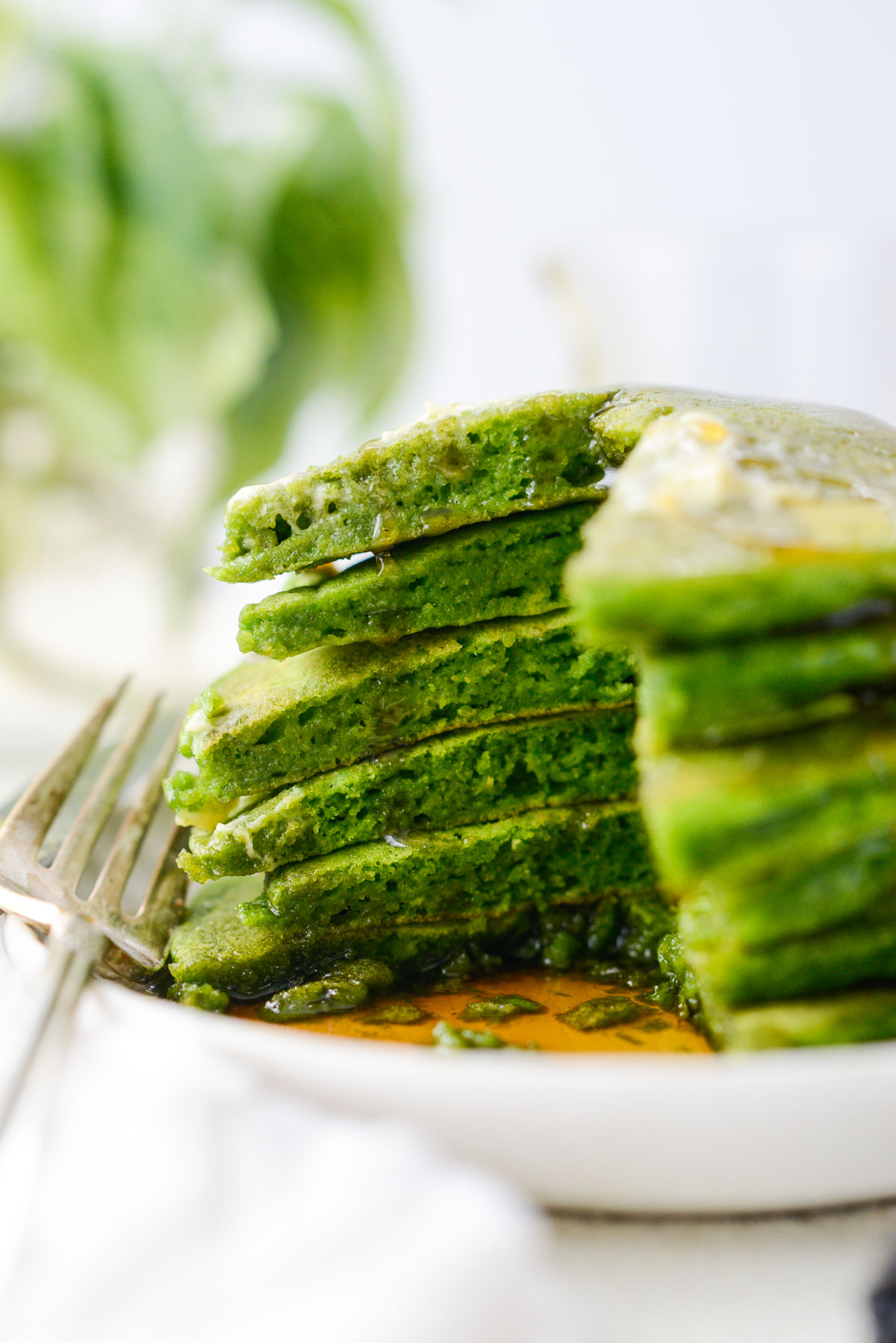 Green Pancakes (All-Natural!) - Simply Scratch