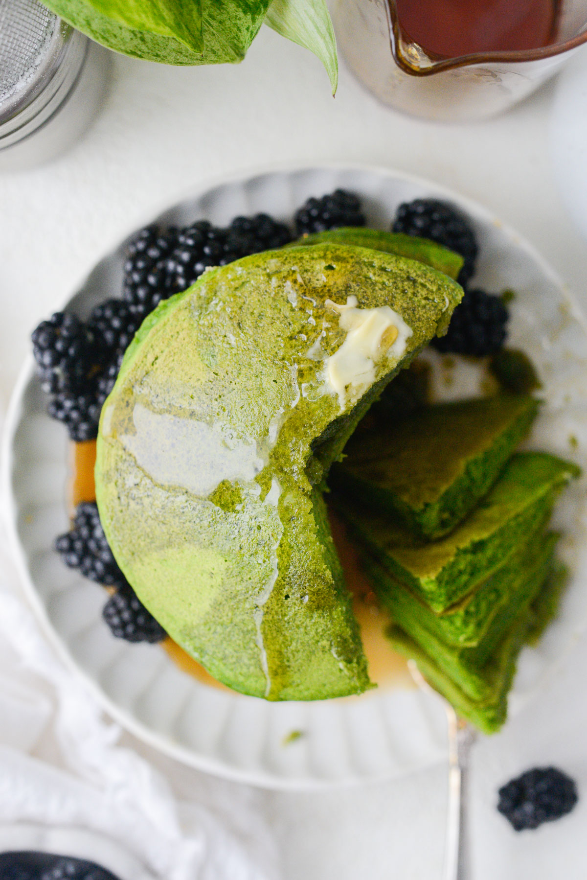 Green Pancakes (All-Natural!) - Simply Scratch