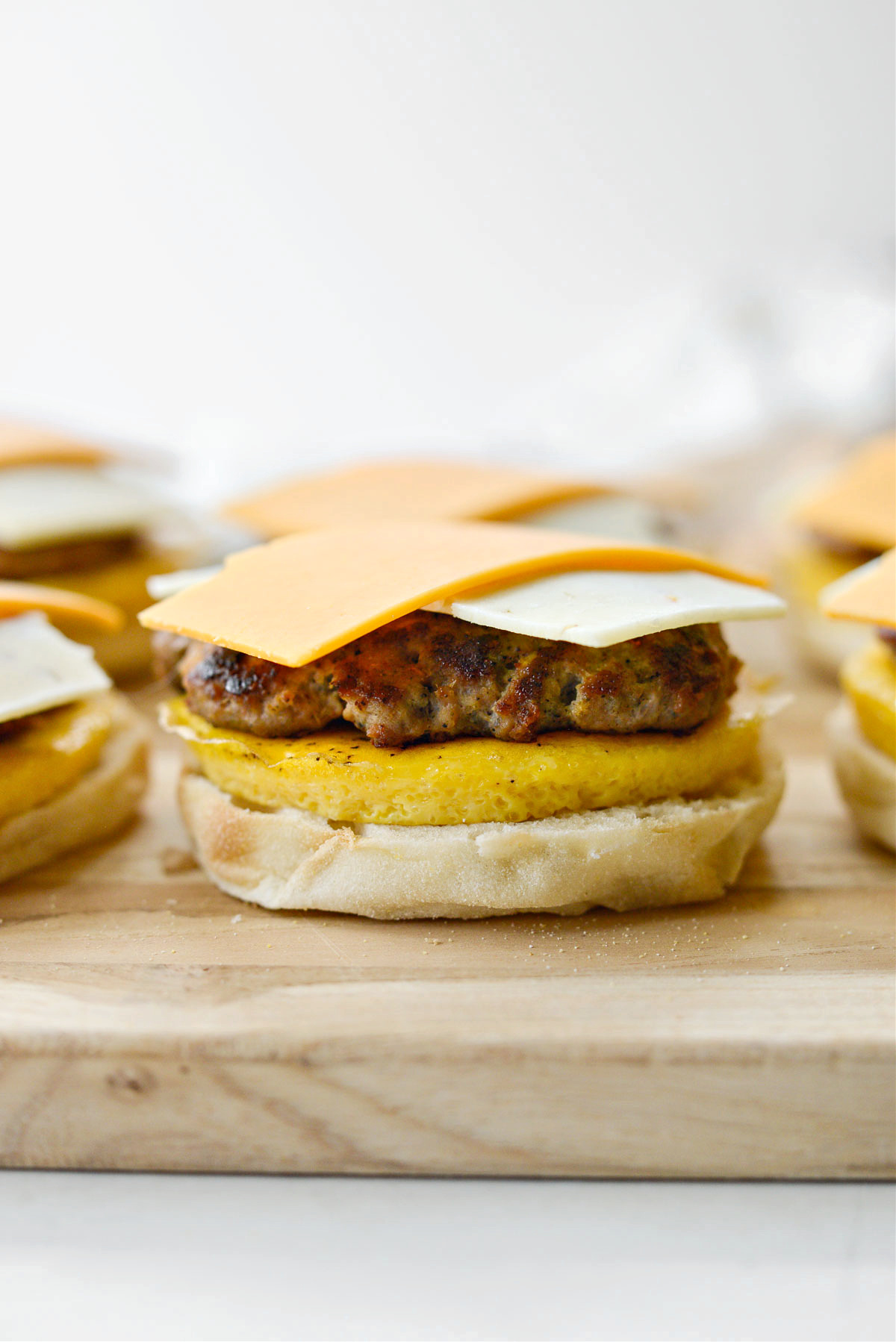 Sausage Egg and Cheese Breakfast Sandwiches - Simply Scratch
