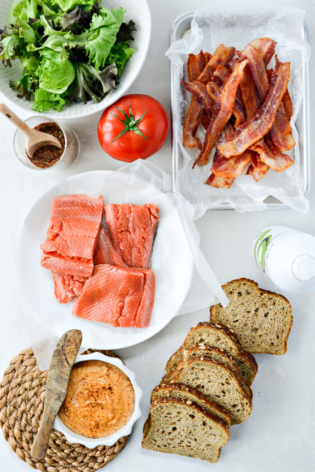 Smoky Chipotle Salmon BLT - Simply Scratch