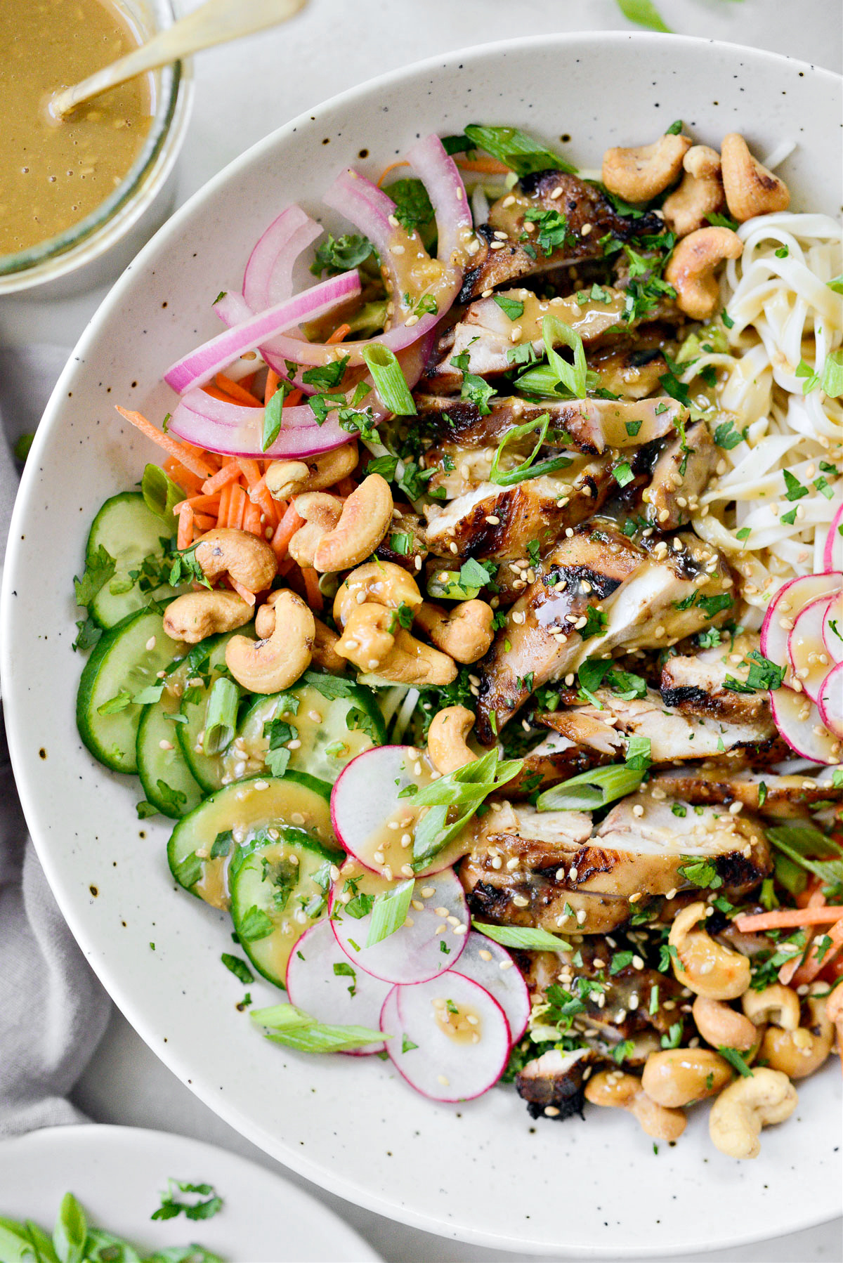 Grilled Sesame Chicken Noodle Bowls - Simply Scratch