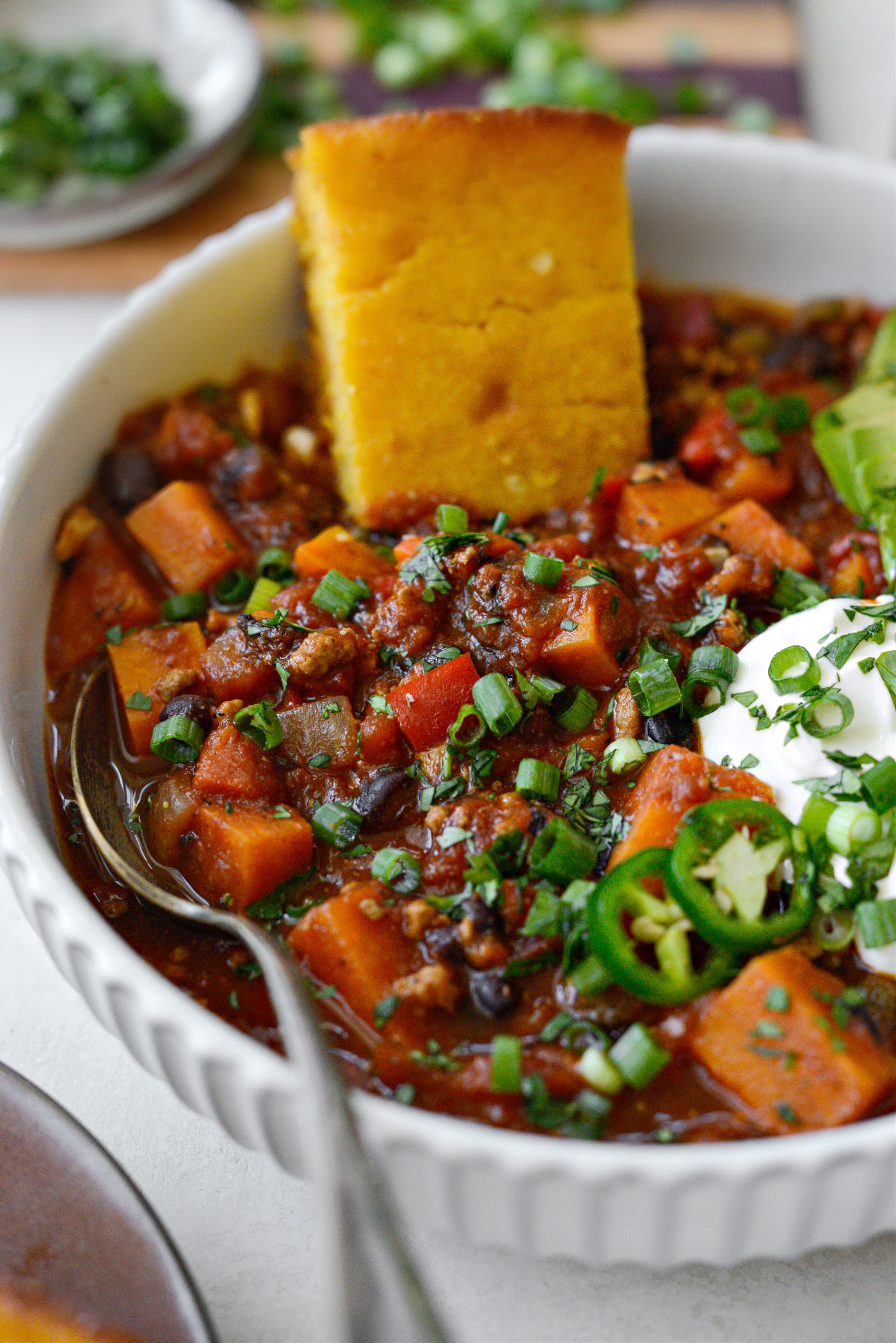 Sweet Potato Turkey Chili - Simply Scratch
