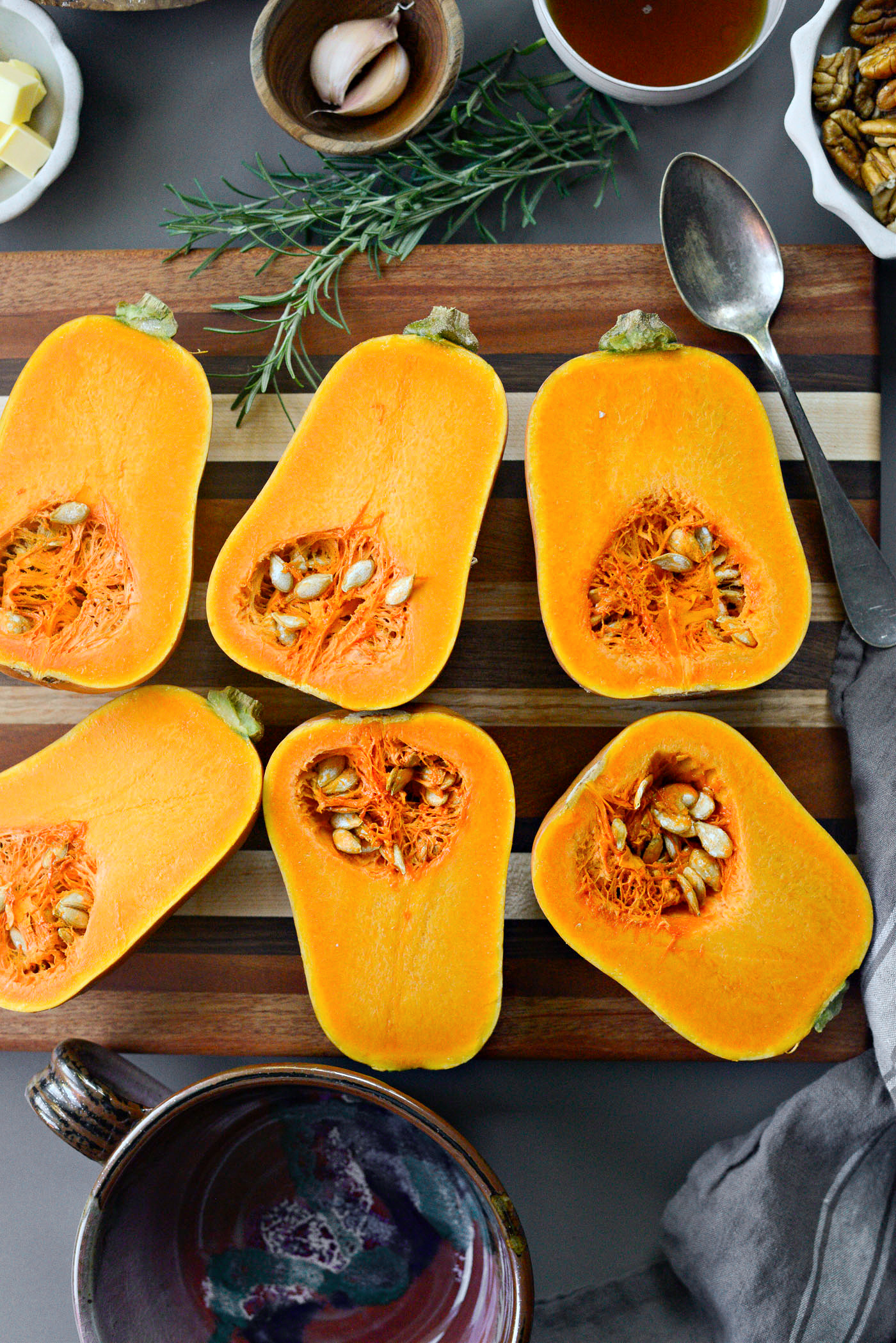 Roasted Maple Rosemary Honeynut Squash - Simply Scratch