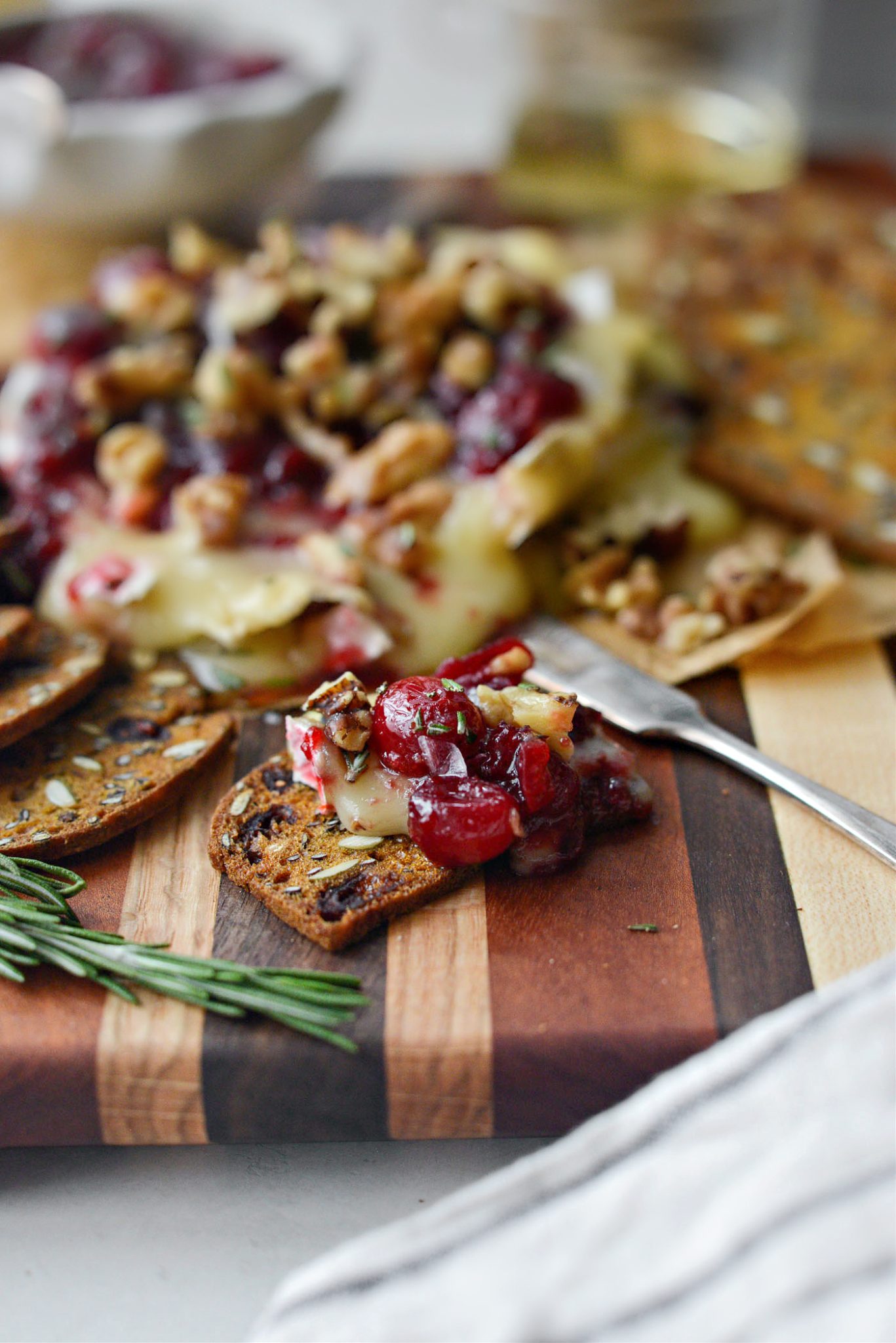 Maple Baked Brie with Cranberry Jam - Simply Scratch