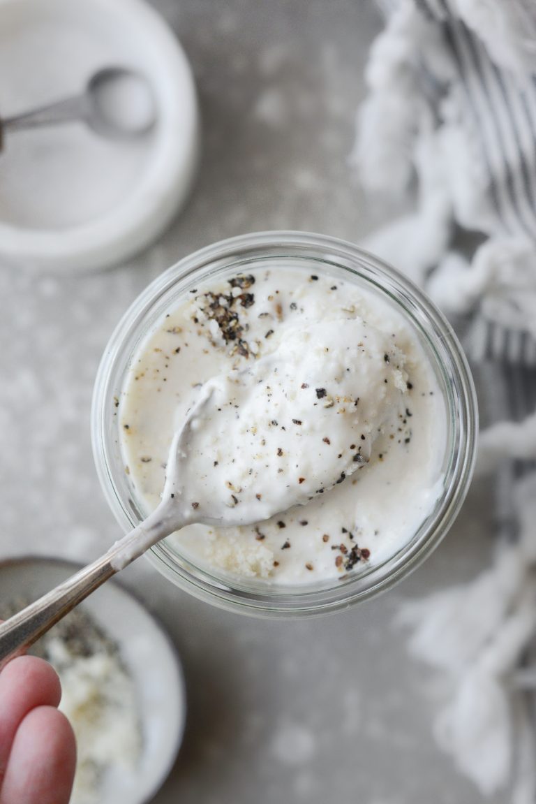 Roasted Garlic Parmesan Dressing - Simply Scratch