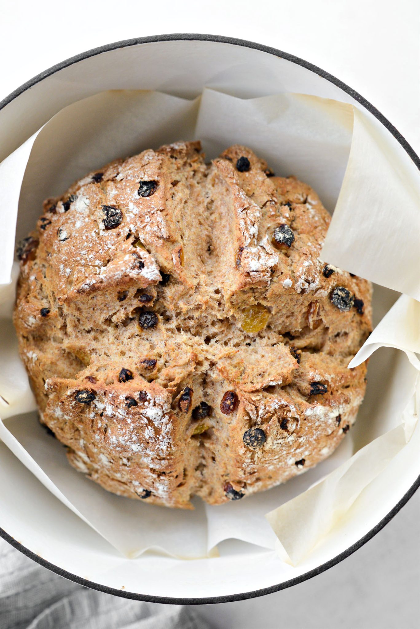 Raisin and Currant Irish Wheaten Bread - Simply Scratch