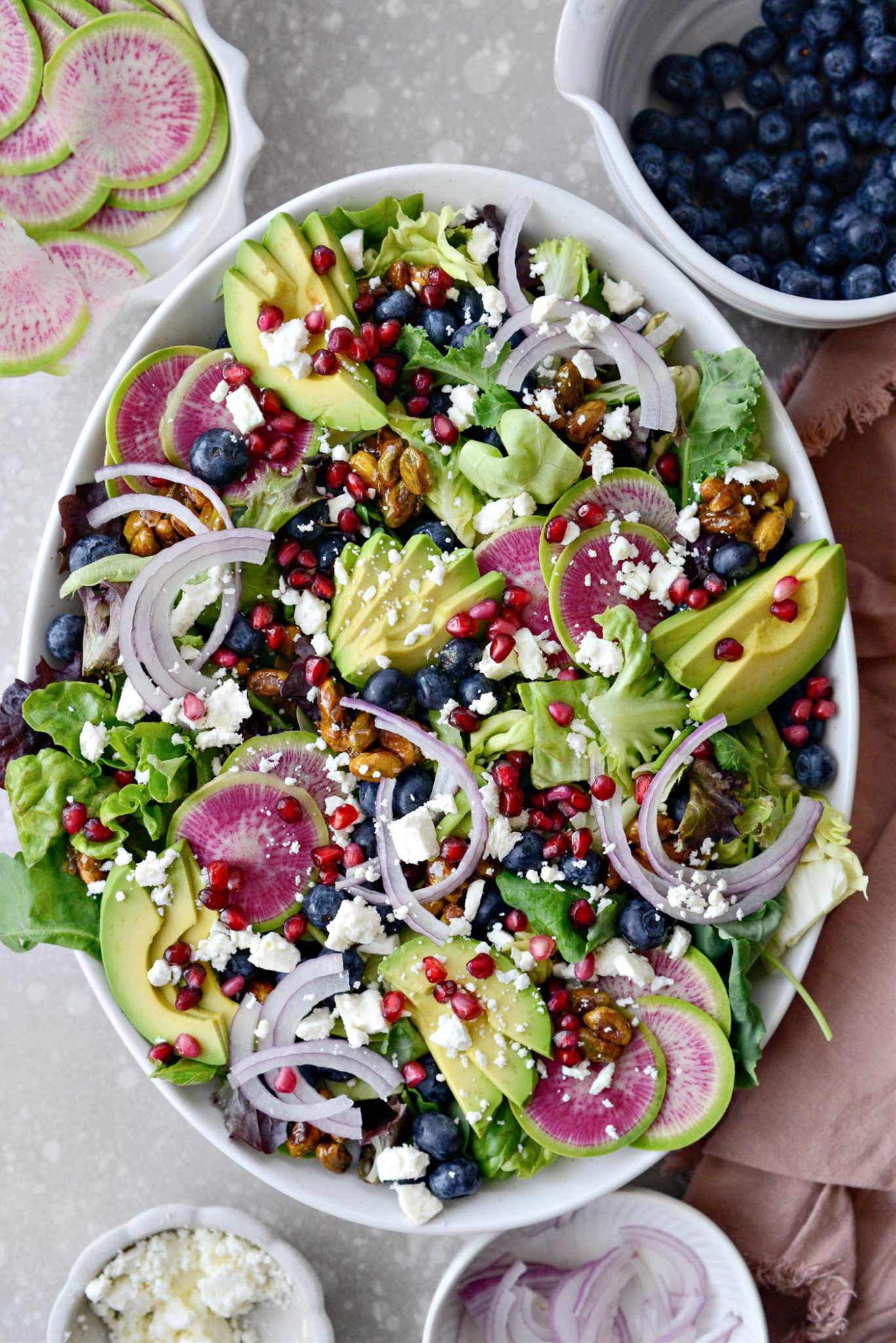 Blueberry Pistachio Spring Salad - Simply Scratch