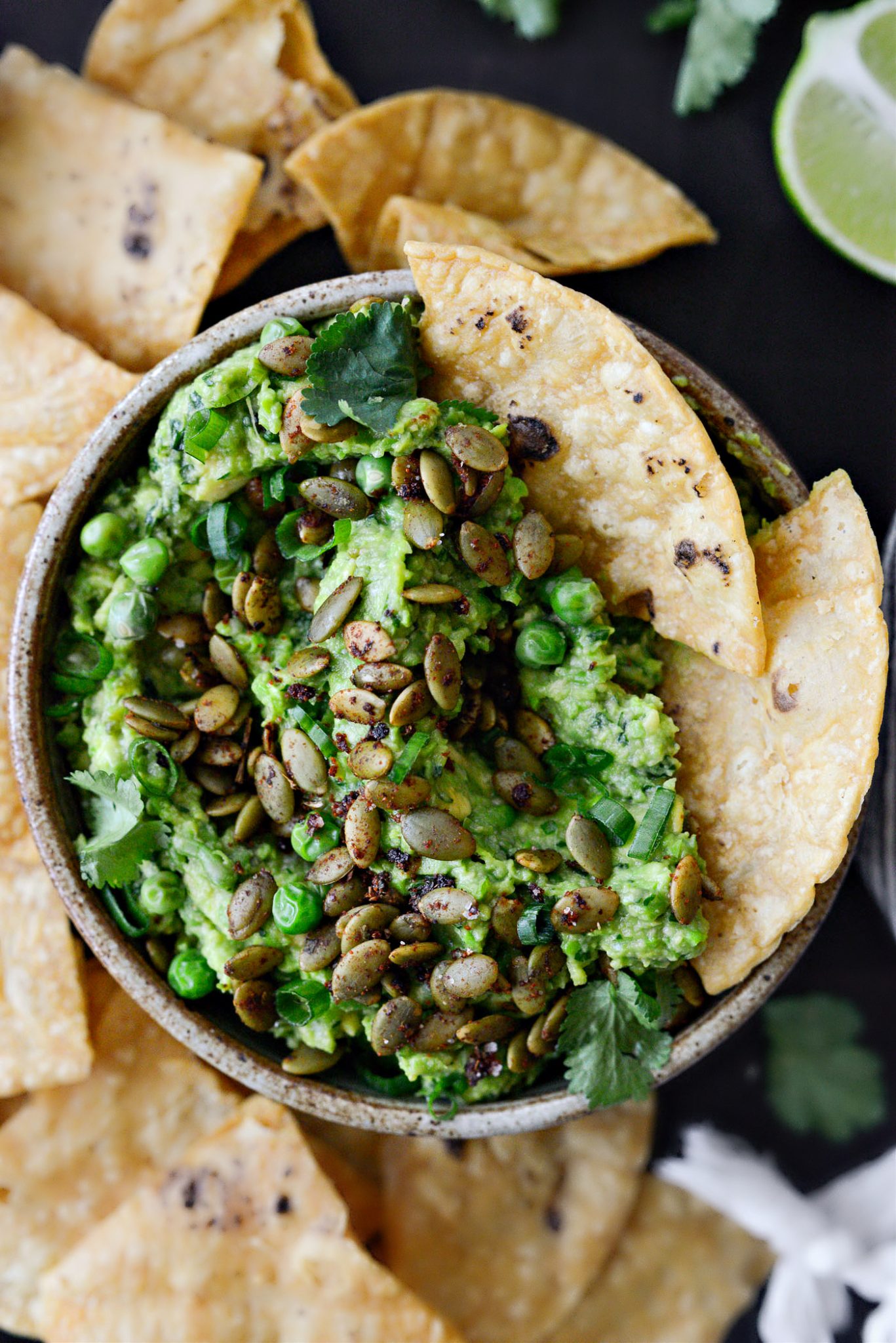 Serrano Sweet Pea Guacamole - Simply Scratch