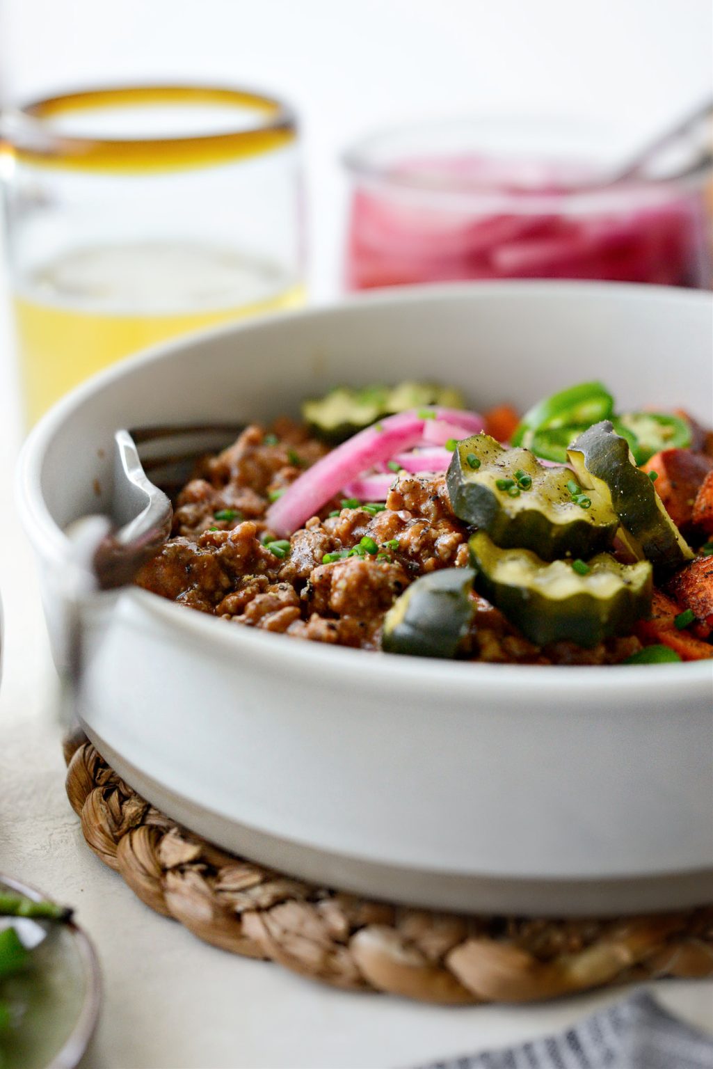 Sloppy Joe Sweet Potato Bowls - Simply Scratch