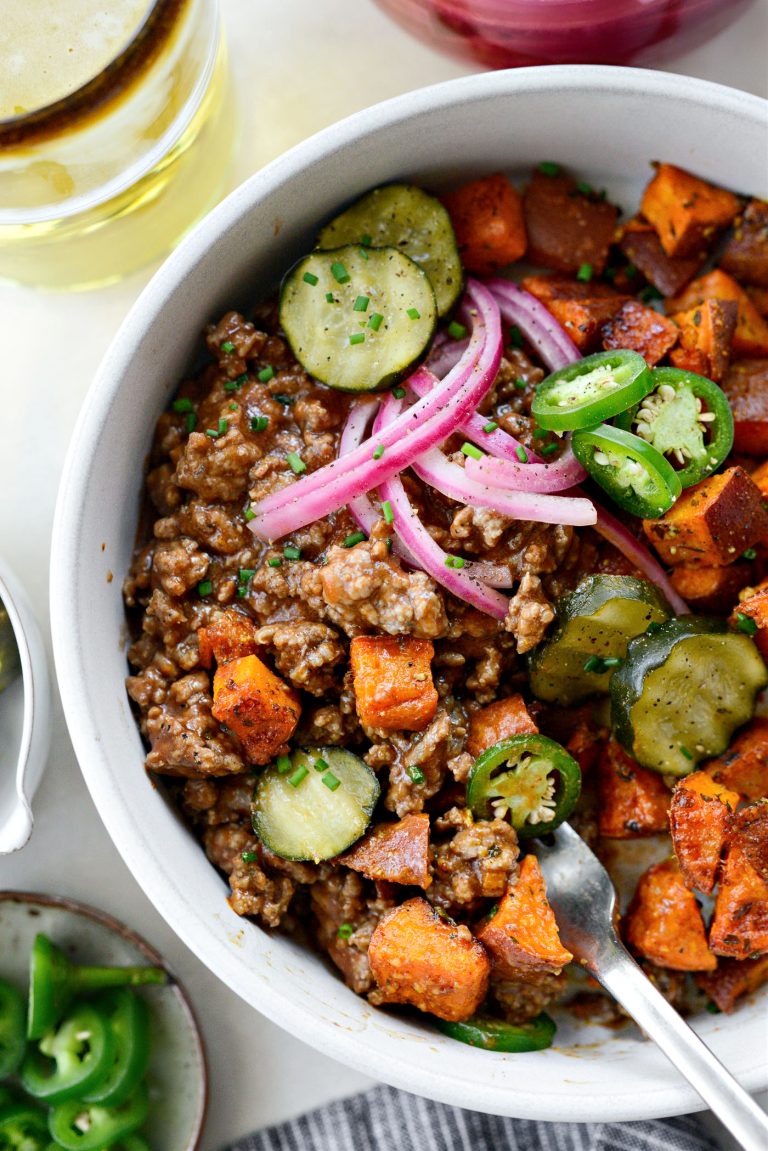 Sloppy Joe Sweet Potato Bowls - Simply Scratch