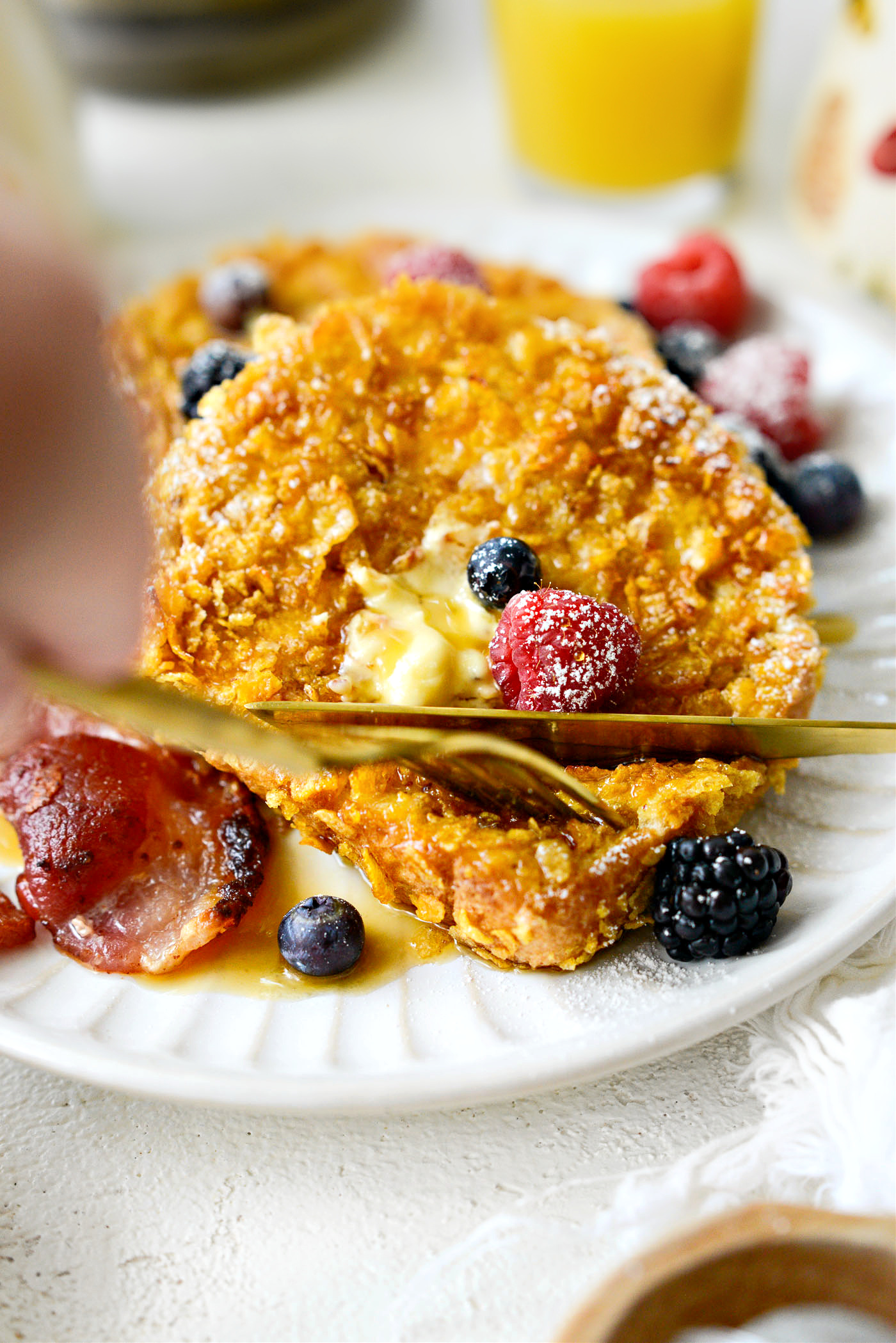 Cornflake Crusted French Toast - Simply Scratch