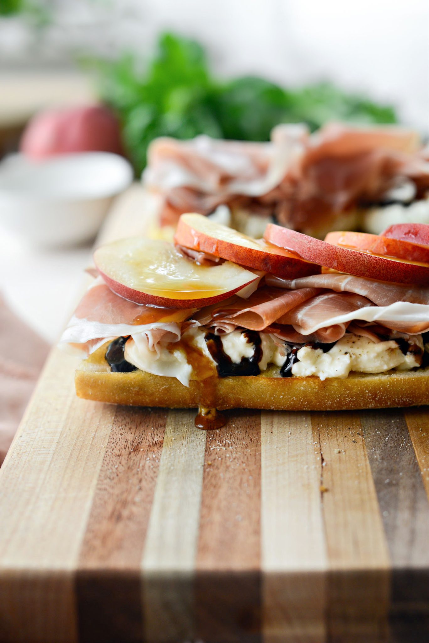 Peach Prosciutto and Burrata Sandwich - Simply Scratch
