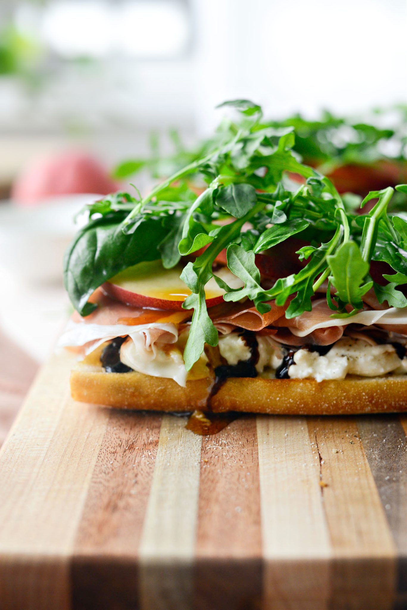 Peach Prosciutto and Burrata Sandwich - Simply Scratch
