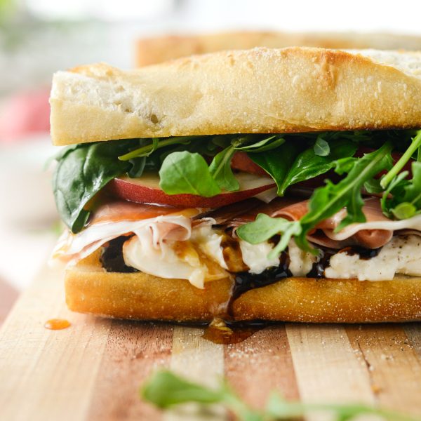 Peach Prosciutto and Burrata Sandwich - Simply Scratch