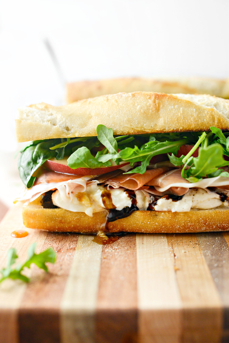 Peach Prosciutto and Burrata Sandwich - Simply Scratch