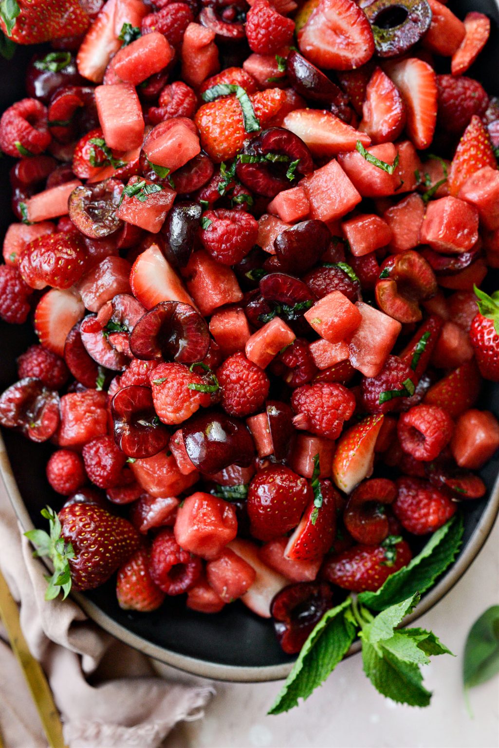 Red Fruit Salad - Simply Scratch