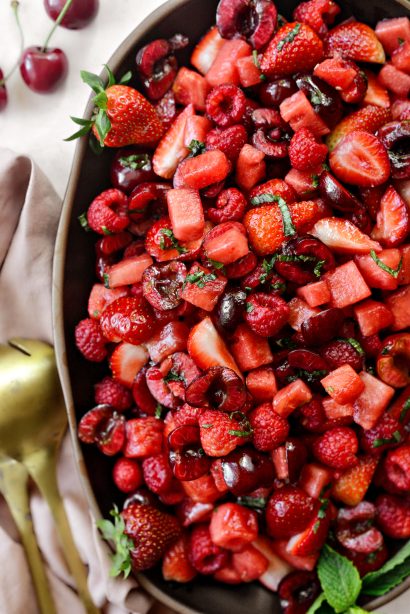 Red Fruit Salad - Simply Scratch