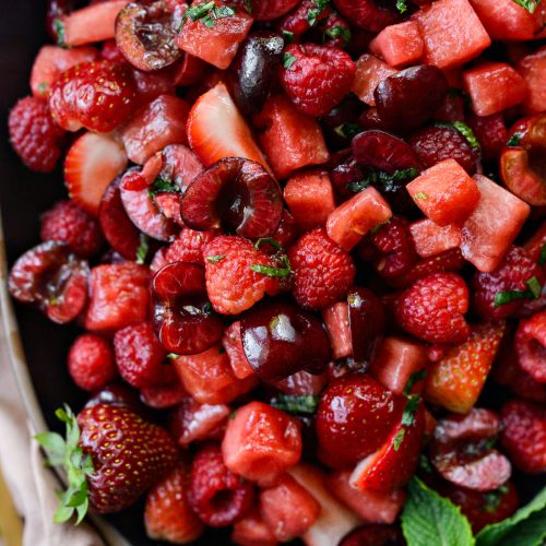 Red Fruit Salad - Simply Scratch