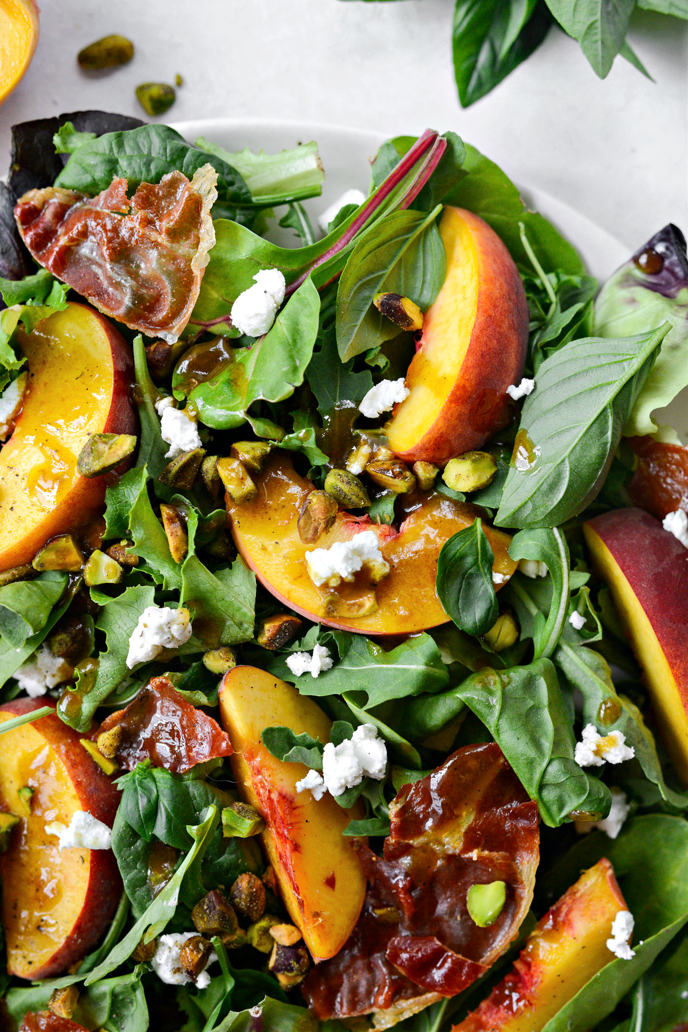 Summer Peach Salad - Simply Scratch