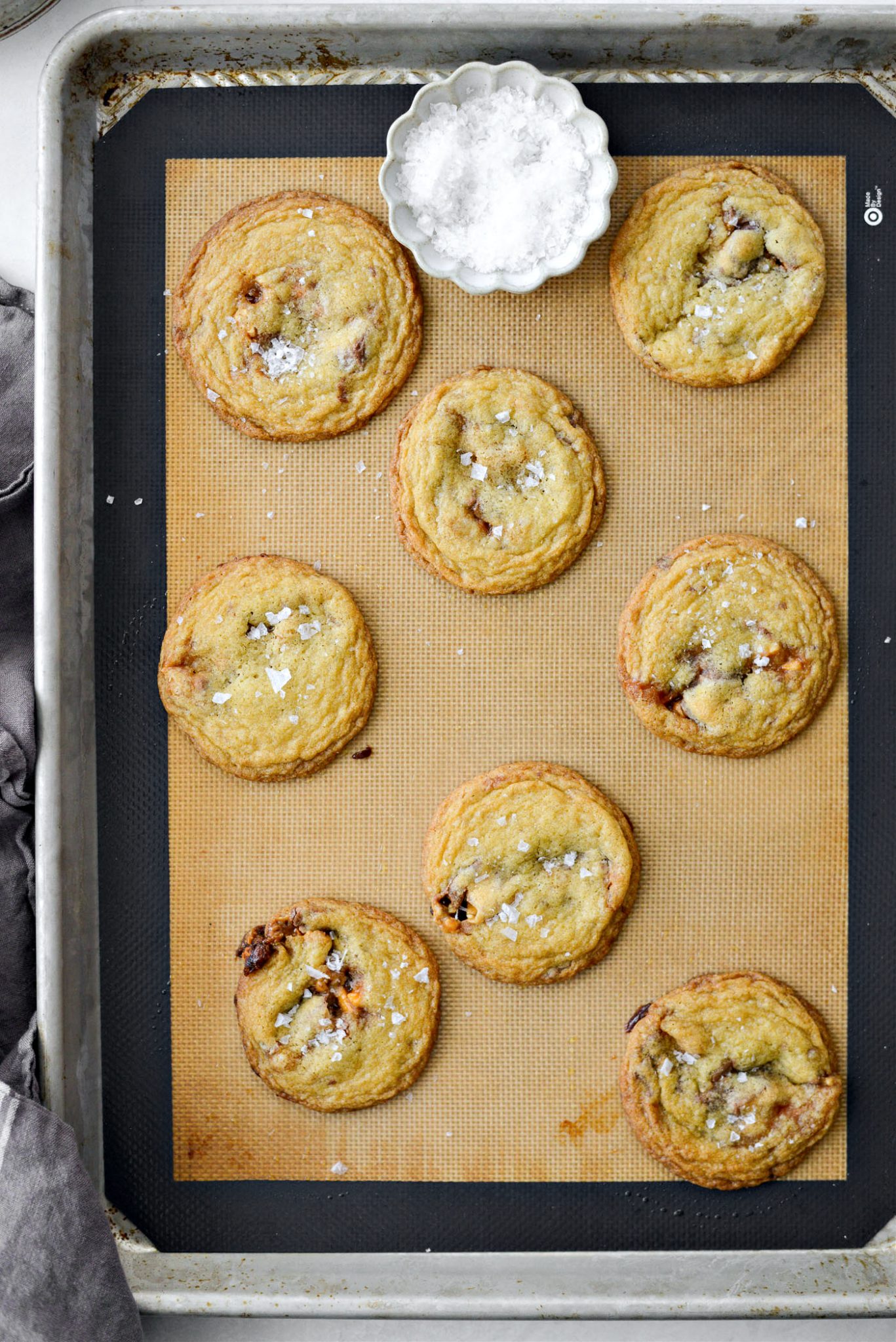Salted Snickers Cookies - Simply Scratch