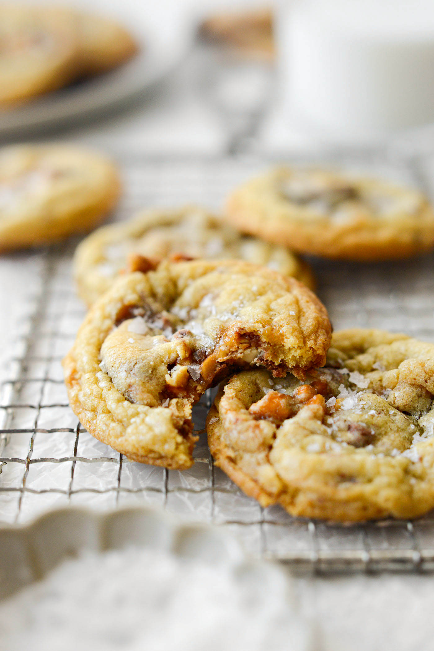 Salted Snickers Cookies - Simply Scratch
