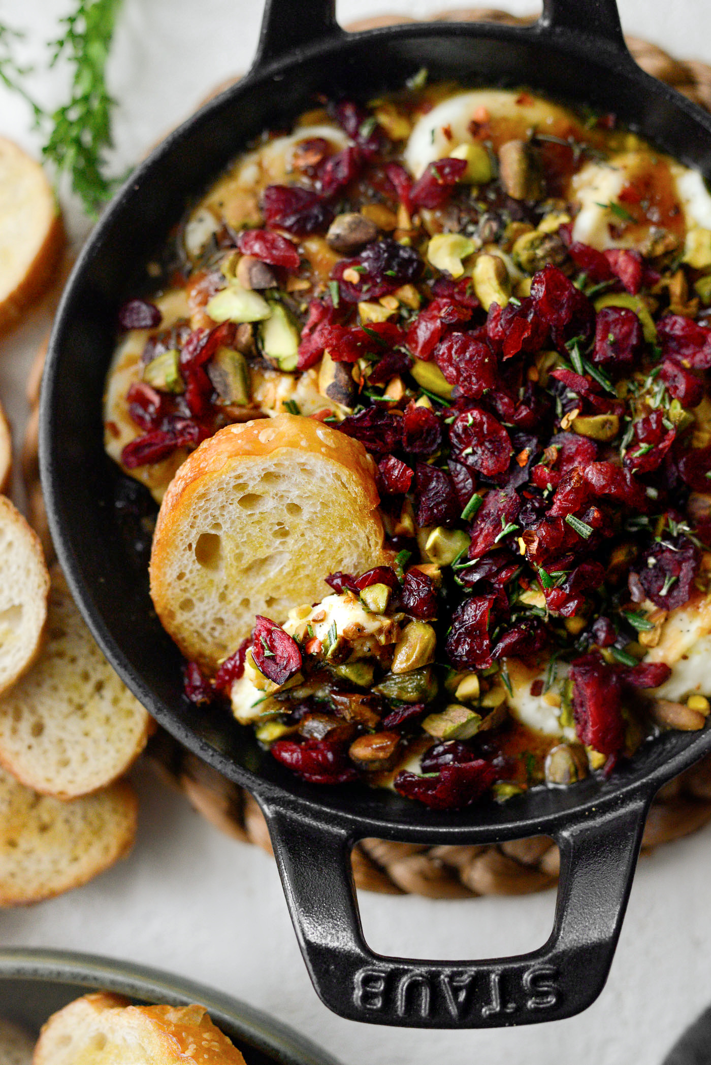 Hot Honey Goat Cheese Dip - Simply Scratch