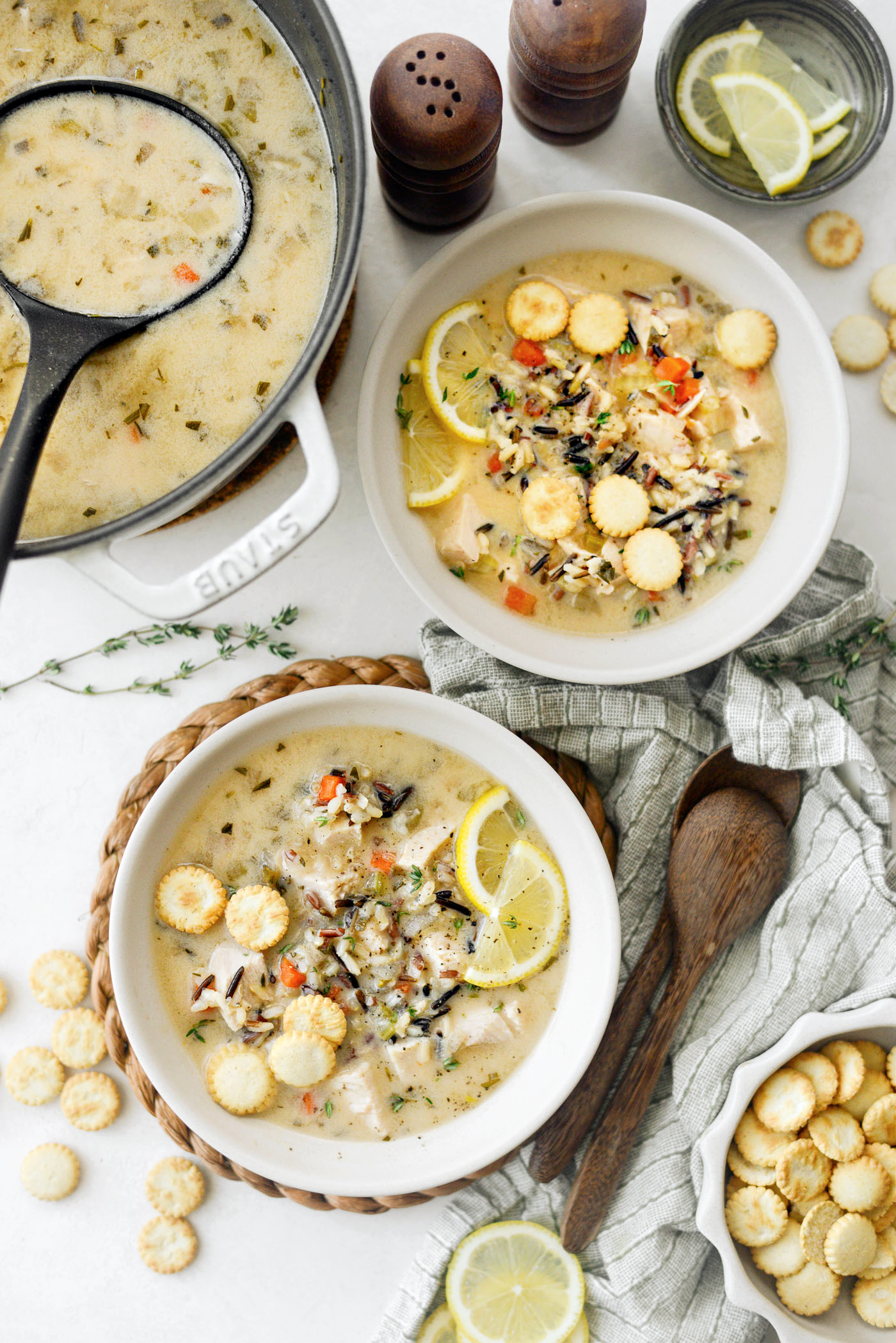 Turkey Lemon Wild Rice Soup - Simply Scratch