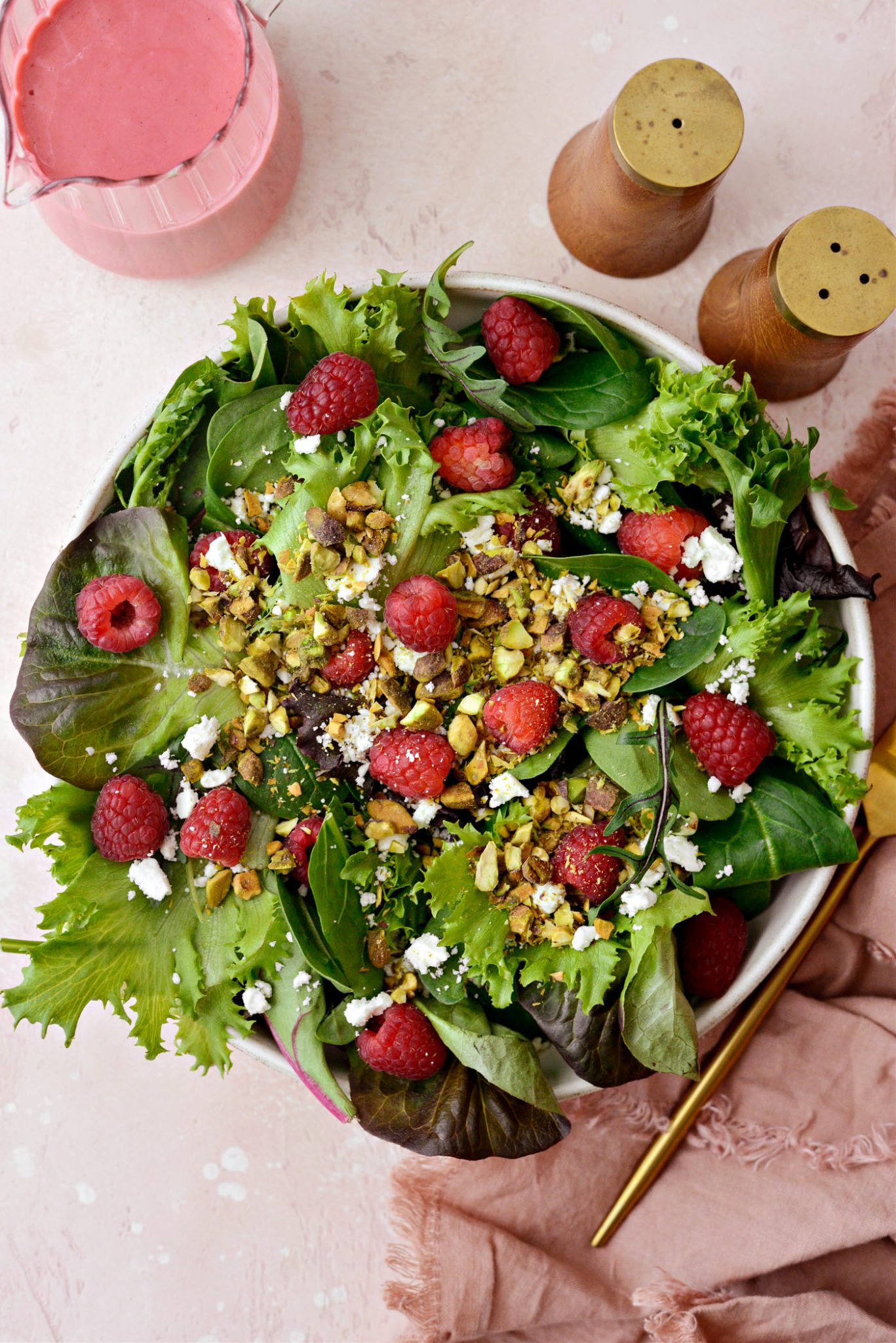 Raspberry Pistachio Salad - Simply Scratch