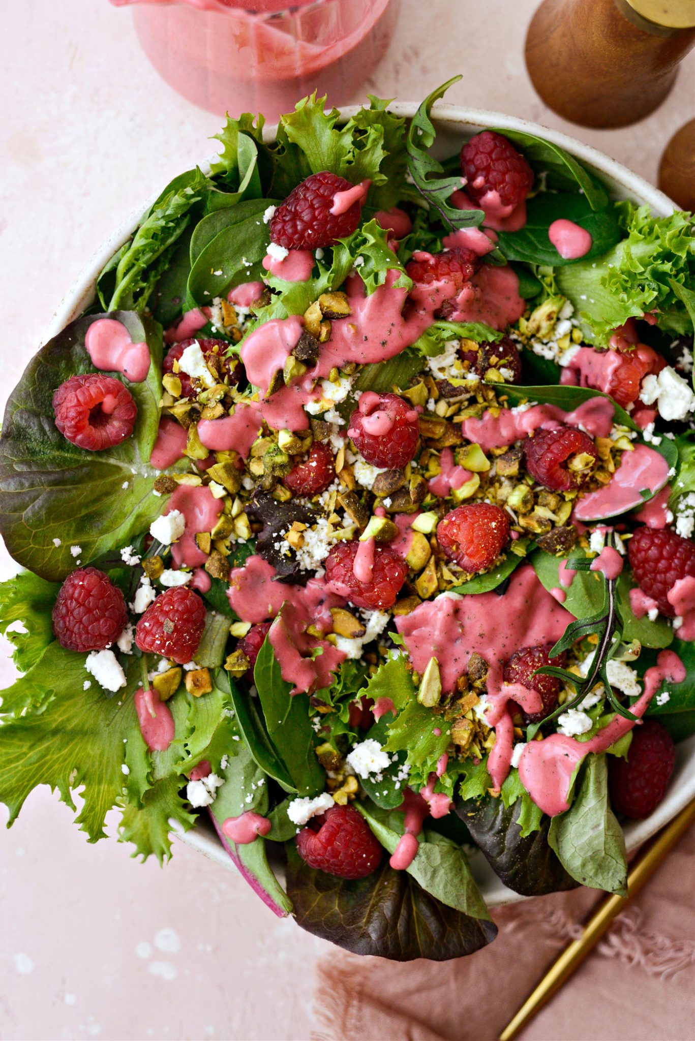 Raspberry Pistachio Salad - Simply Scratch
