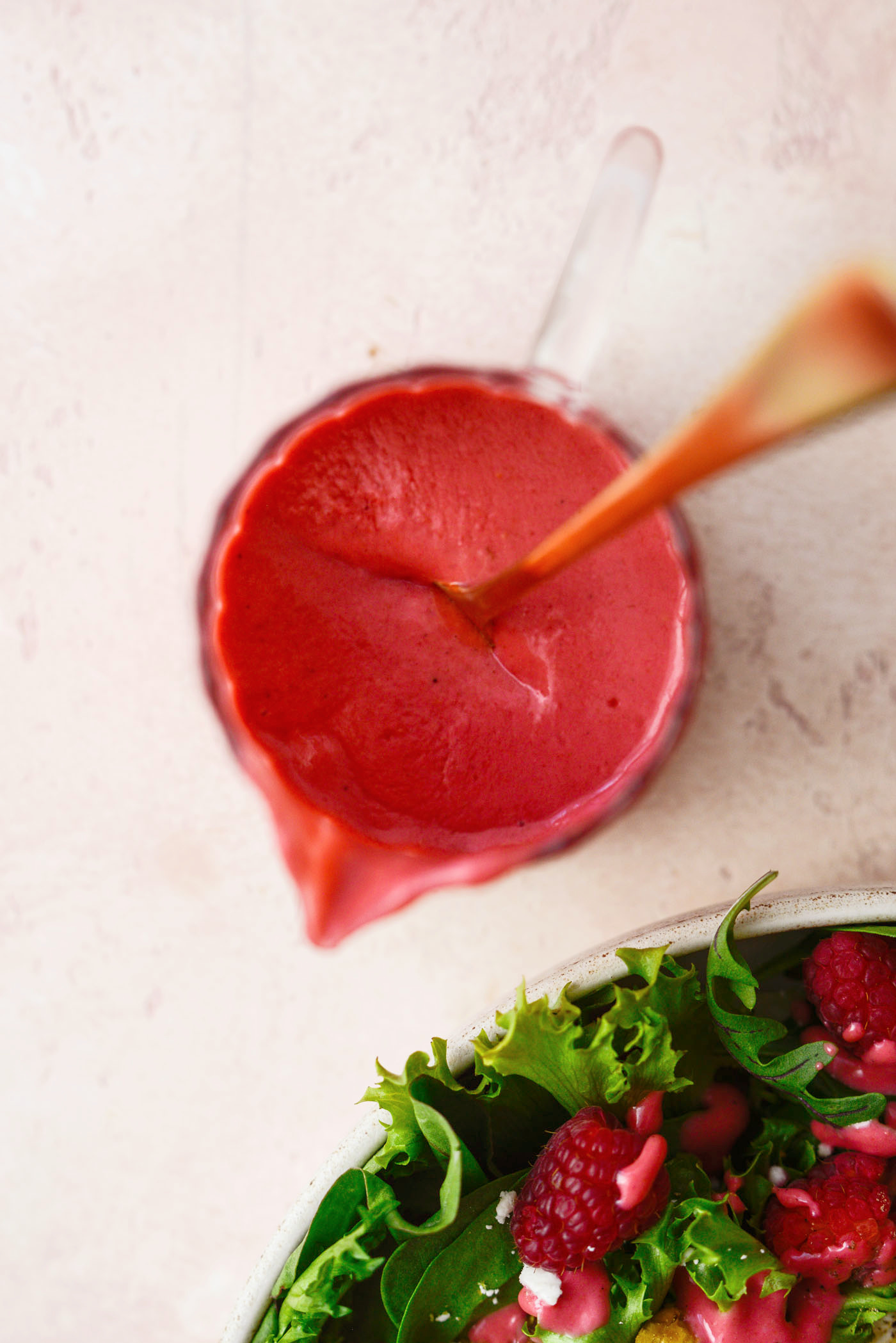 Creamy Raspberry Walnut Vinaigrette - Simply Scratch