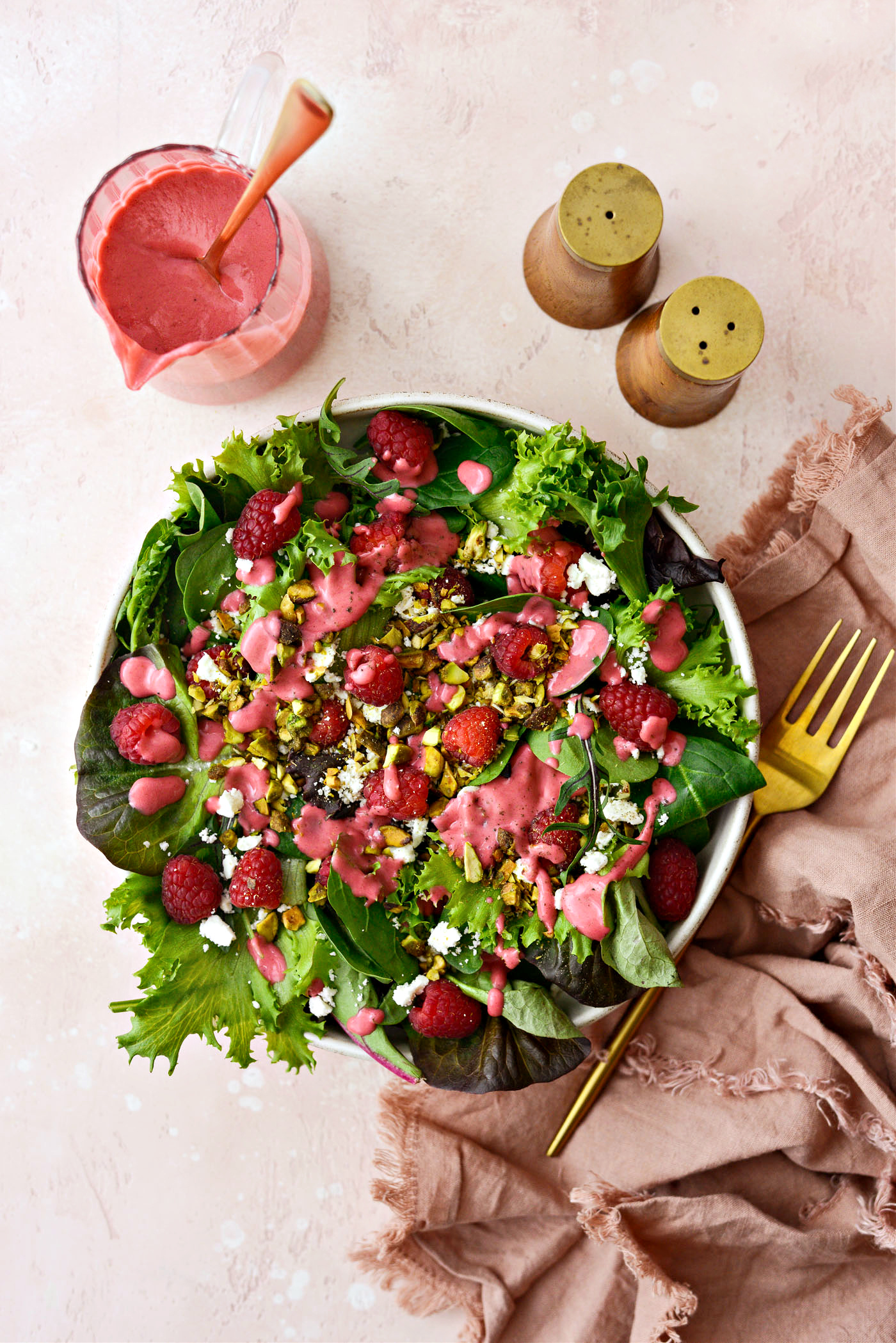 Raspberry Pistachio Salad - Simply Scratch